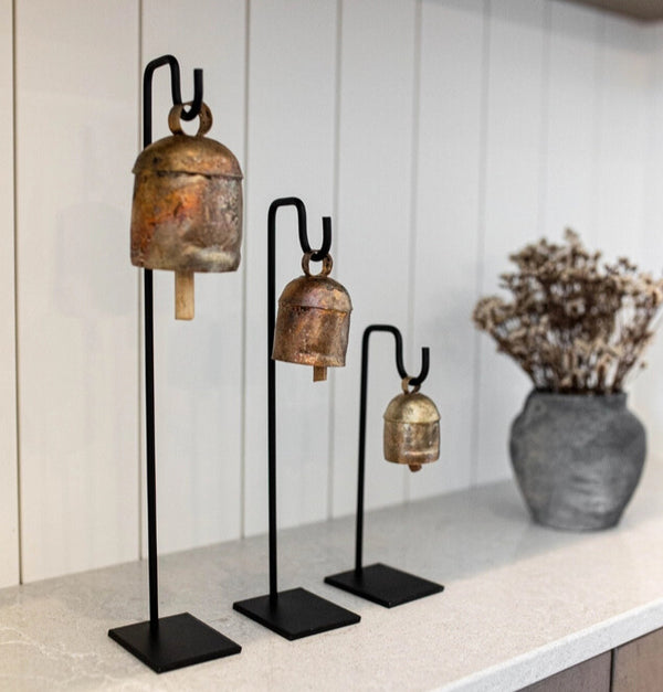 Vintage Inspired Iron Bell Stands – Canyon Hollow Decor